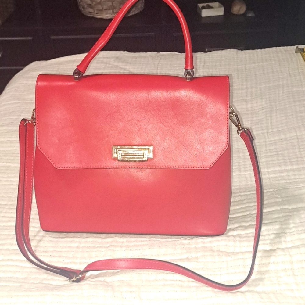 Red Luana Ferracuti Convertible Top Handle Satchel It… - Gem